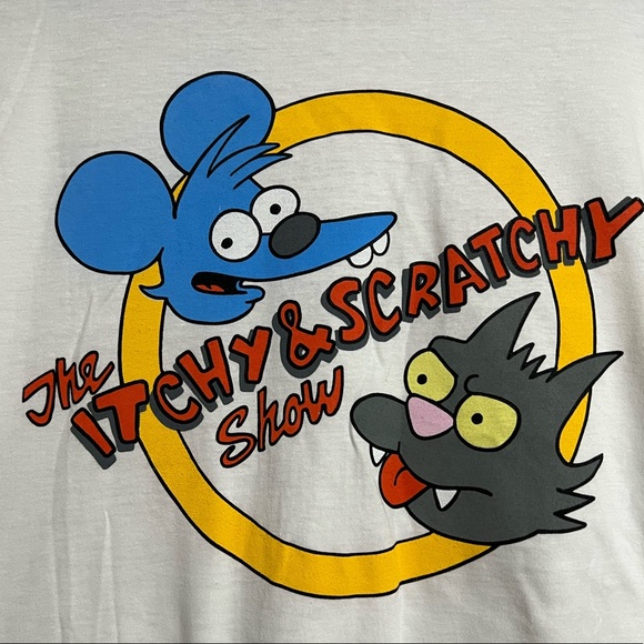 Shirts | The Simpsons Itchy And Scratchy Show Logo Tshirt Large Nwot ...